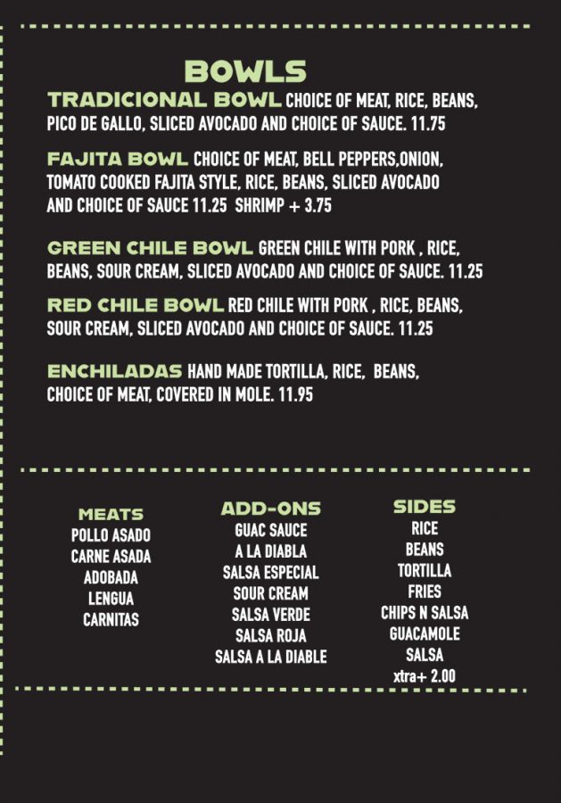 Our Menu – La Purepecha